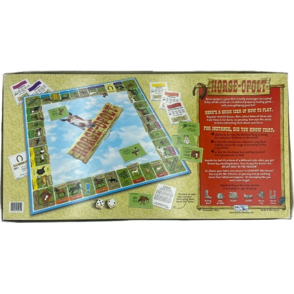 Toys | Horseopoly By Late For The Sky Monopoly Board Game Equestrian ...